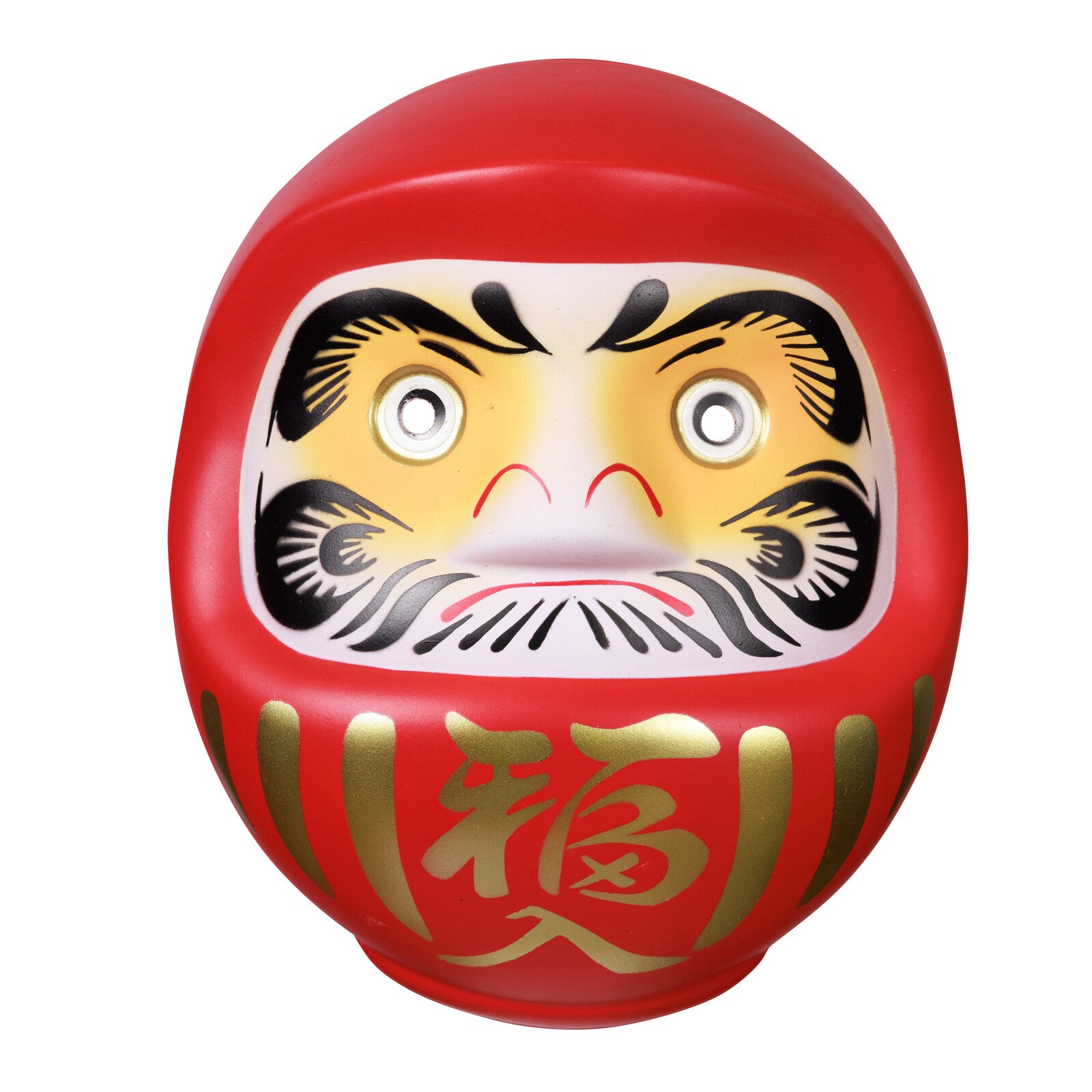 Red Daruma Mask – Traditional Japanese Design – Supplies For Sensei
